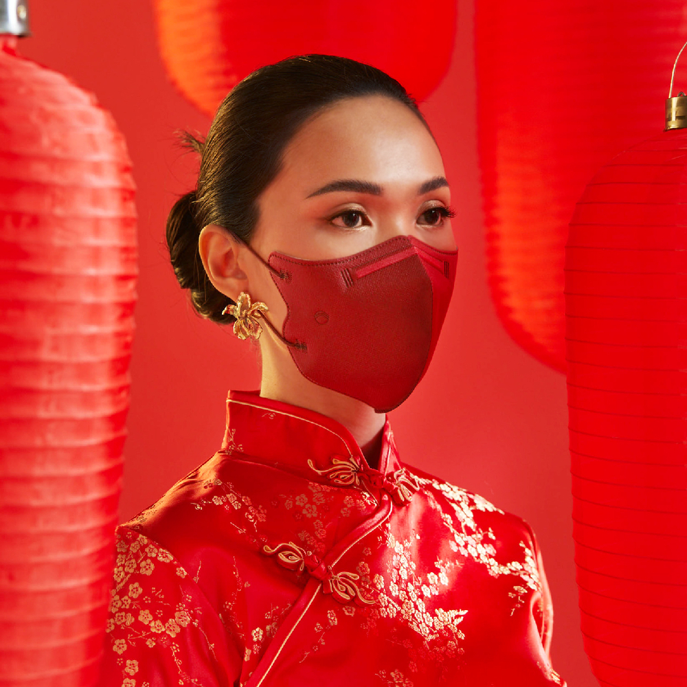 CNY Limited Edition: 3D Wing Mask Antibacterial - Fortune Red (24 pcs ...